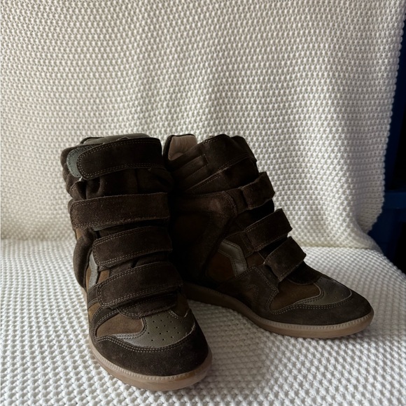 Isabel Marant | Shoes | Isabel Marant Brown Hightop Sneakers | Poshmark